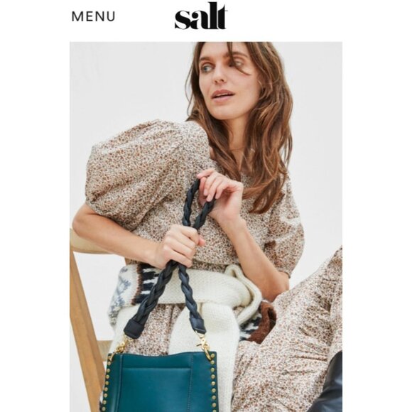 Salt | Bags | Salt The French Braid Top Handle Black Handle Strap ...